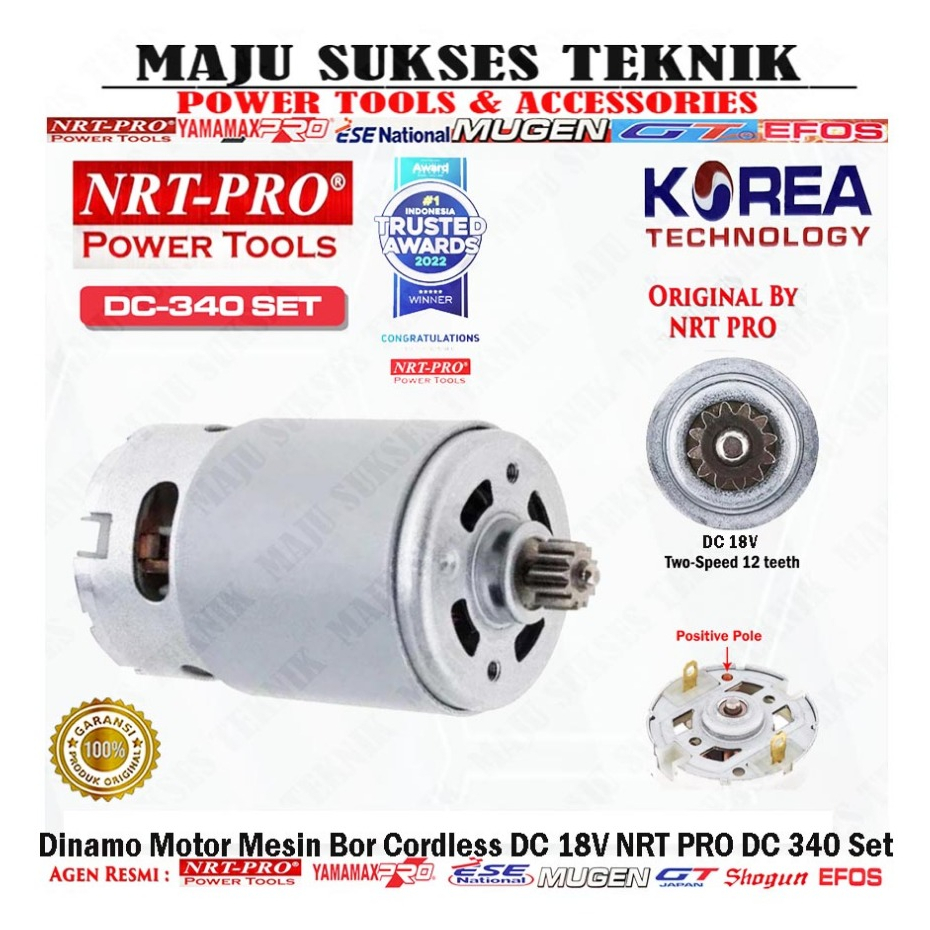 Jual NRT PRO 340 DC Motor Dinamo Mesin Bor Cordless 21V 21 V DC340 DC ...