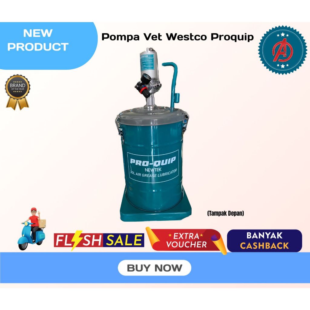 Jual Air Grease Lubricator Proquip atau Total 30L/ Grease GUn Total ...