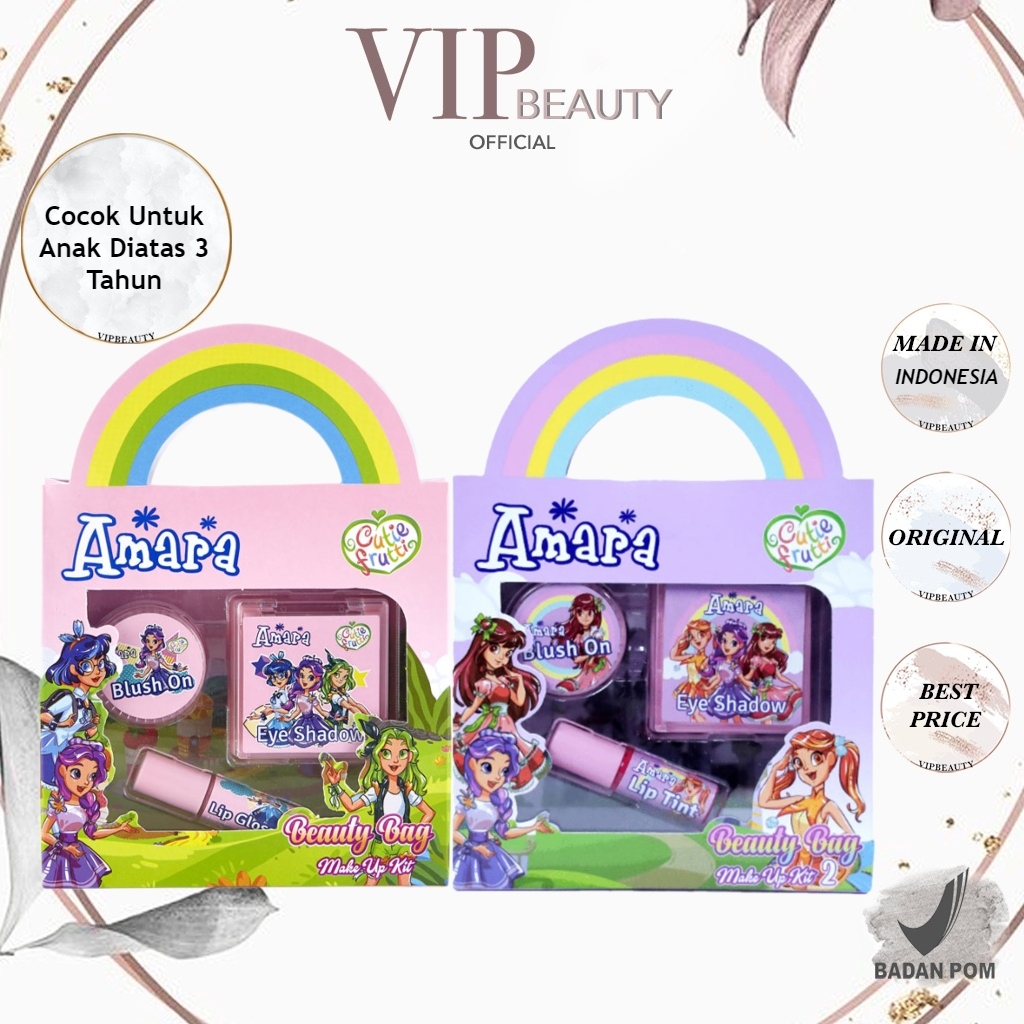 Jual AMARA Beauty Bag Make Up Kit - mainan anak aman Halal BPOM - Kado ...