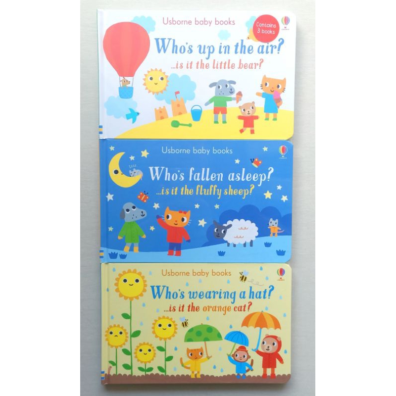 Jual Usborne Baby Books Collection 3 Board Books Set By Sam Taplin (Who ...