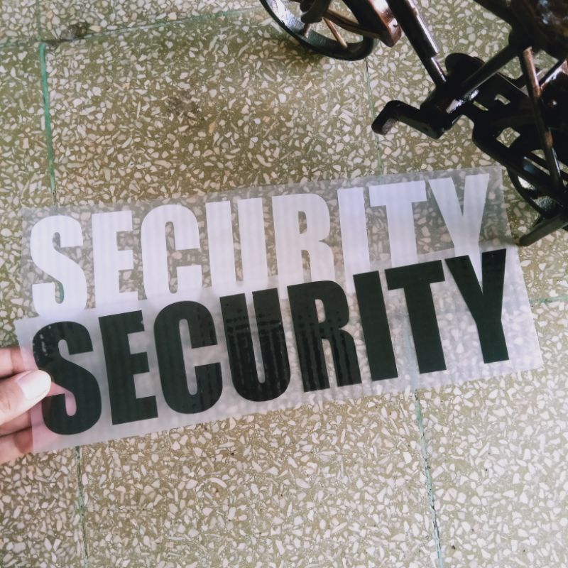 Jual DTF SATPAM dan SECURITY | Shopee Indonesia