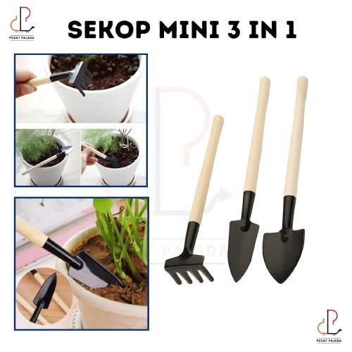 Jual Sekop Mini Set 3in1 3 in 1 Alat Berkebun Bajak Sawah Taman Tanaman ...