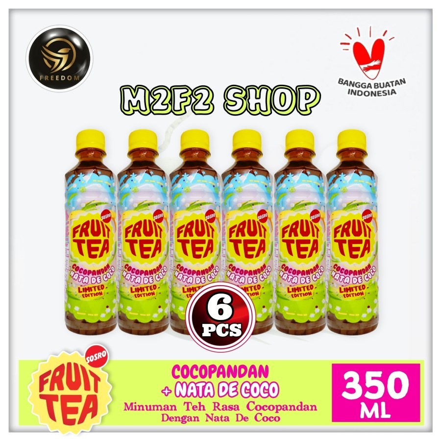 Jual Fruit Tea Cocopandan Nata De Coco | Kelapa Botol Pet - 350 ml ...