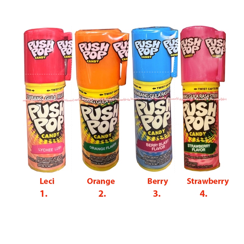 Jual Push Pop Candy Kembang Gula Model Lipstik 14gr Pushpop Candi ...