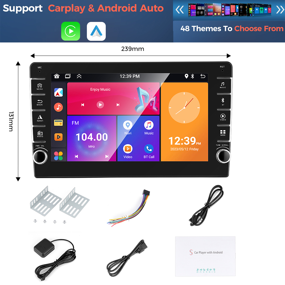 Jual GEARELEC Android 12 Head Unit 7/9/10inci Mobil Navigasi 4G + 32G Double Din Car Radio ...