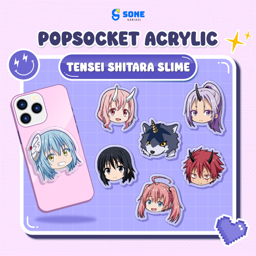 Jual Popsocket Tensei Shirata Slime Datta Ken / Griptok / Aksesoris HP ...