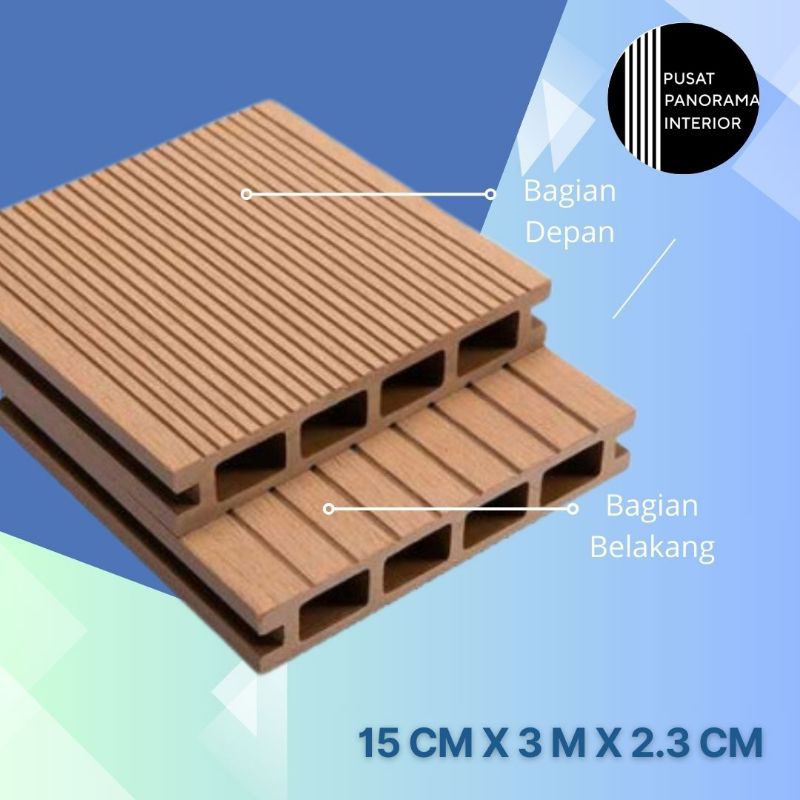 Jual Decking WPC Tepian Kolam Renang Pelapis Dinding Buat Gazebo Pagar ...