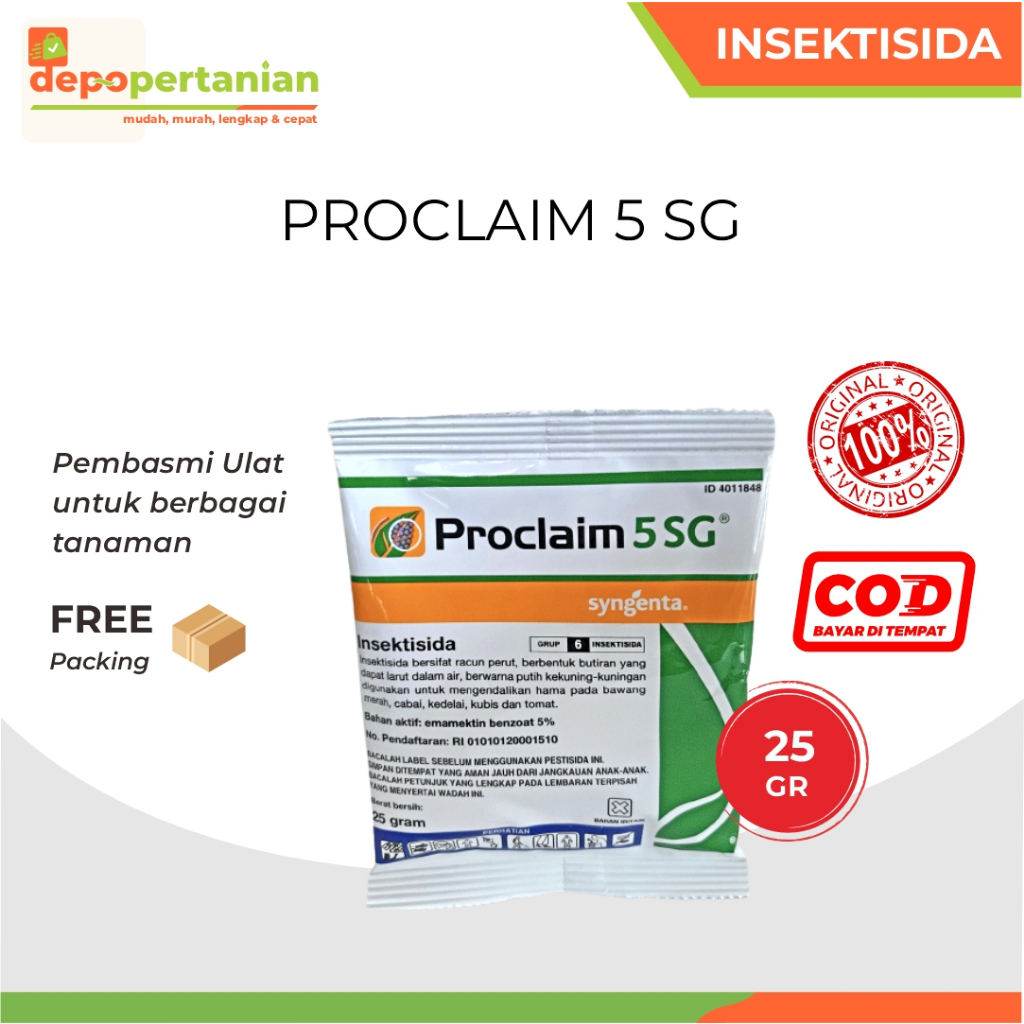 Jual Depo Pertanian - Insektisida Proclaim 5SG 25 gram Obat Pembasmi ...