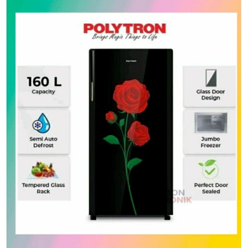 Jual KULKAS 1 PINTU POLYTRON PRA 16 DRX/POLYTRON KULKAS 1 PINTU 16 DRX ...