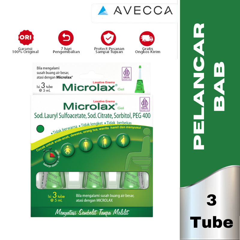 Jual Microlax Gel 1 Box Isi 3 Tube (Pelancar BAB) | Shopee Indonesia