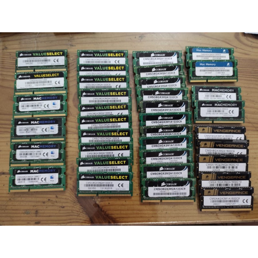 Jual Sodimm MEMORY LAPTOP 4GB DDR3 CORSAIR PATRIOT RipJaws Crucial ...