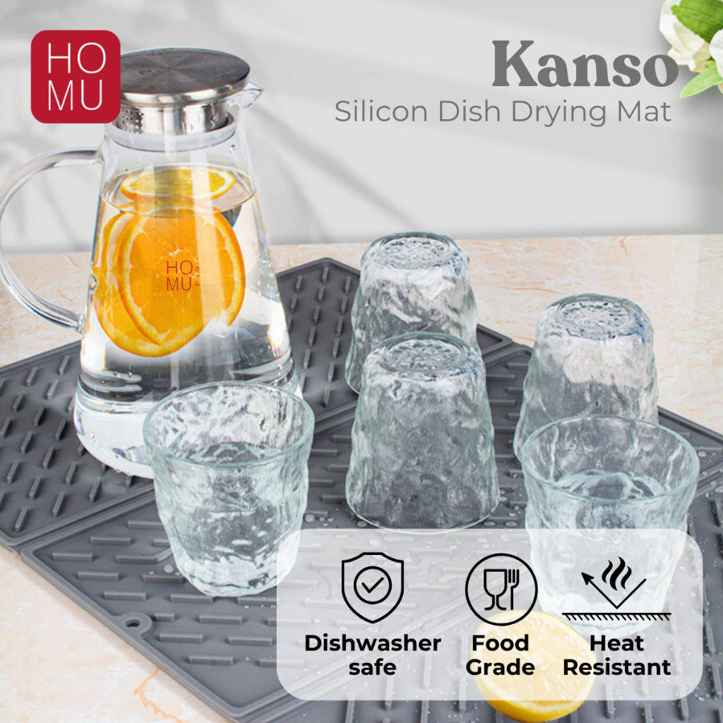 Jual HOMU KANSO XL Foldable MultiPurpose Kitchen Mat Trifold Silicone ...