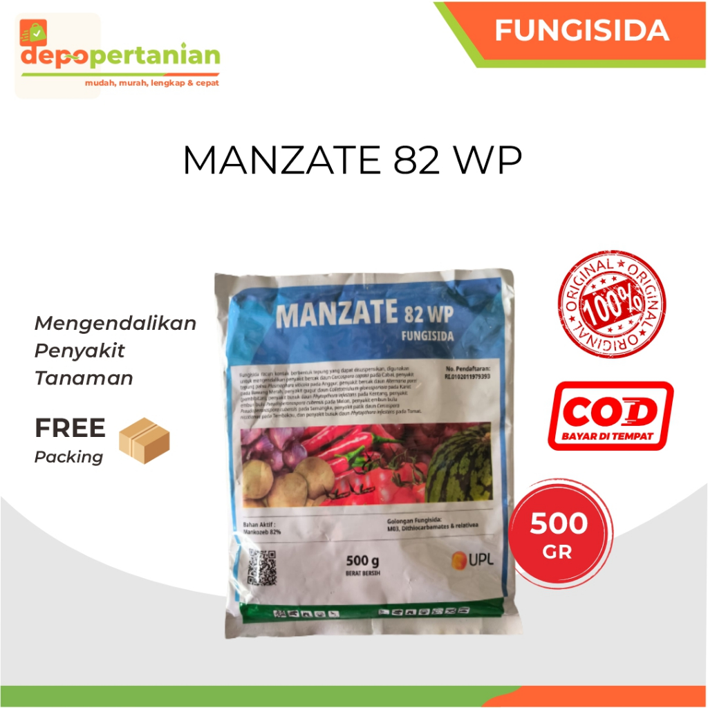Jual Depo Pertanian - Fungisida Manzate 82 WP 500 gram Bahan Aktif ...