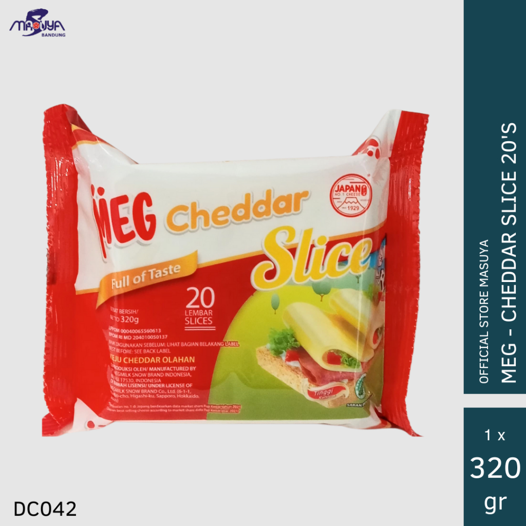 Jual MEG Cheese Cheddar Keju Slice 20'Slice | Shopee Indonesia