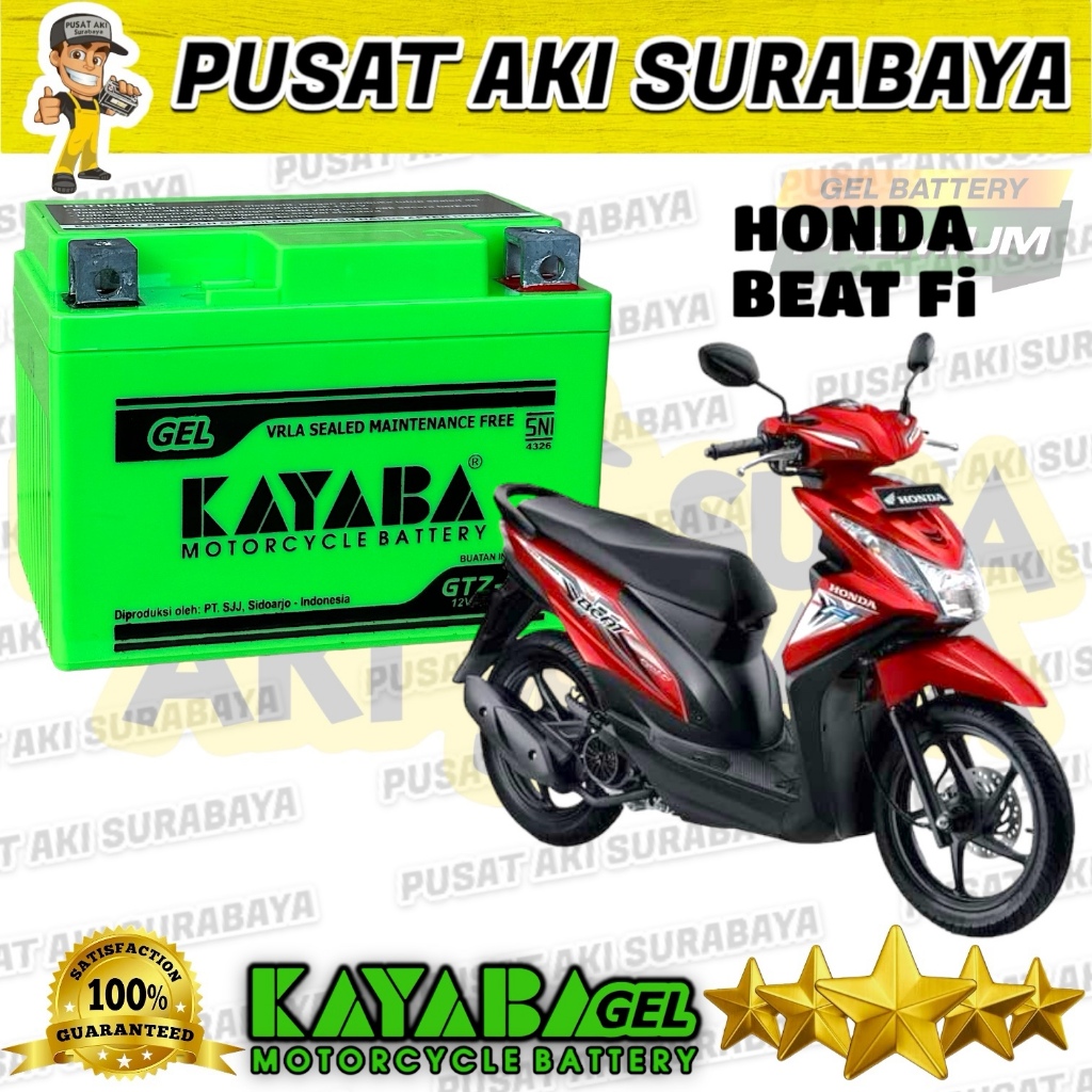 Jual FULL GEL KAYABA GTZ5S HIJAU 12 VOLT 5 AMPER HONDA BEAT FI MEGAPRO ...