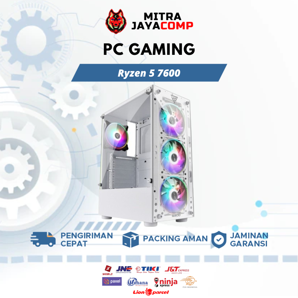 Jual PC Gaming Editing AMD Ryzen 5 7600 DDR5 32GB RTX 3060 12GB HDD SSD ...