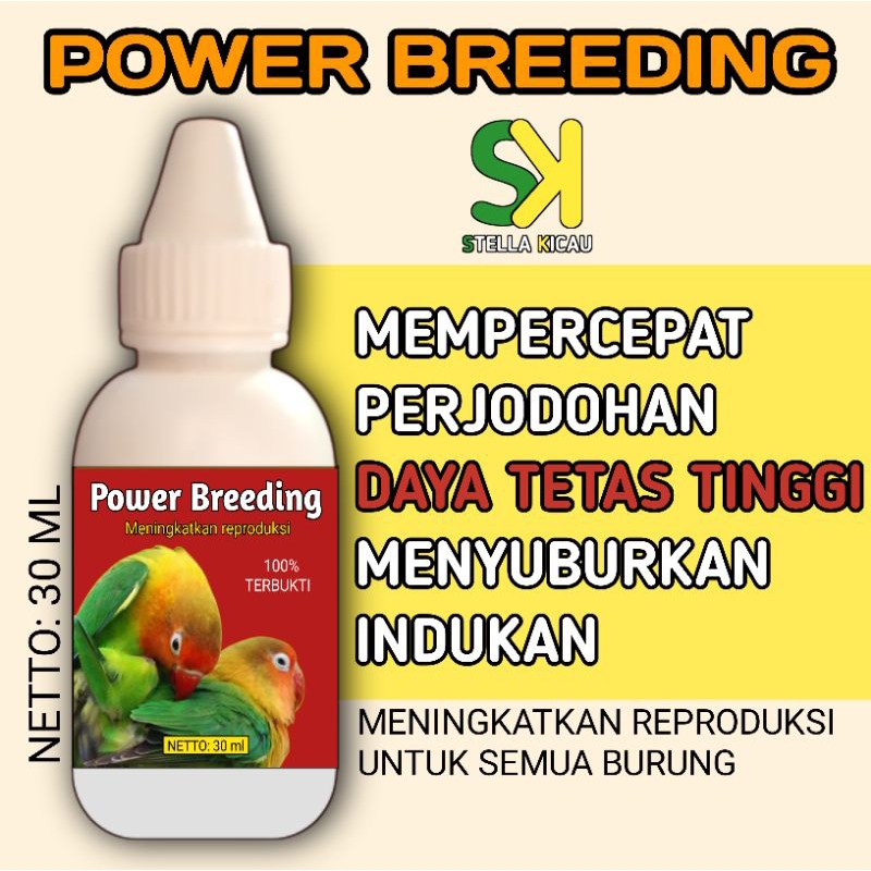 Jual POWER-BREEDING vitamin untuk masa hormon burung daya tetas tinggi ...