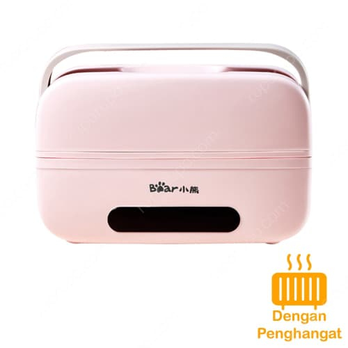 Jual Bear Box Kotak Makan Dengan Pemanas Warmer Elektrik Pink | Shopee ...