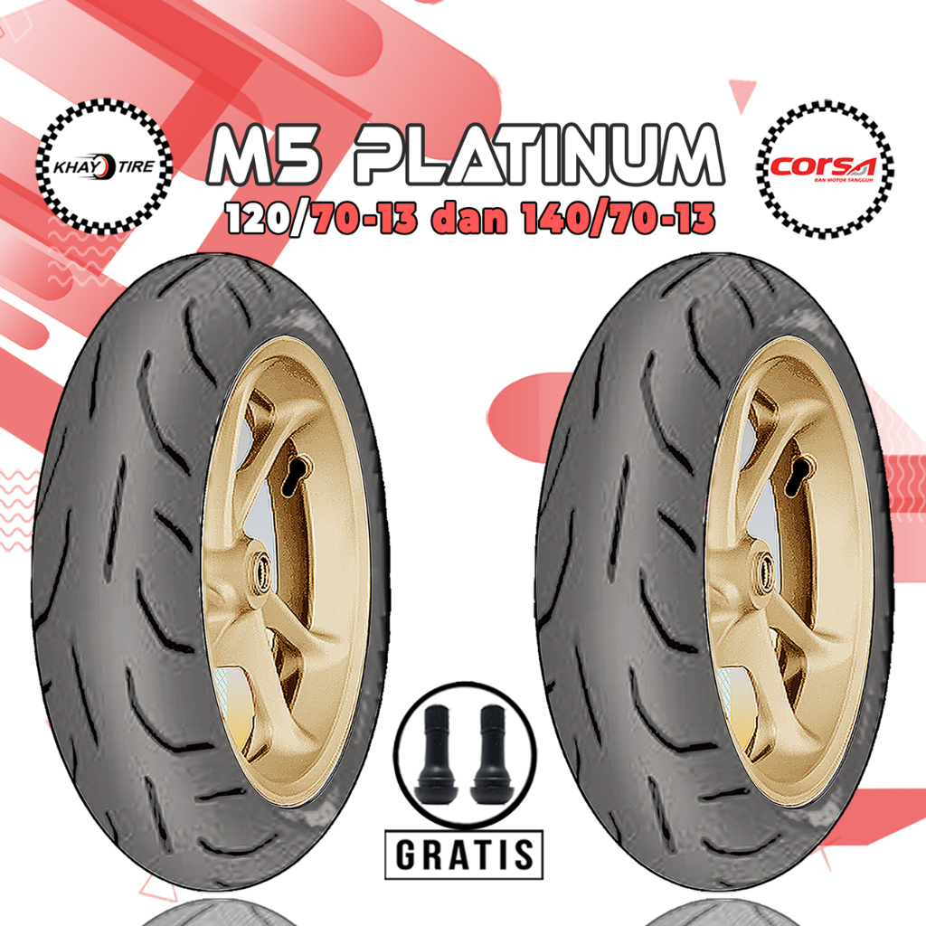 Jual Paket Ban Motor YAMAHA NMAX CORSA M5 PLATINUM 120/70-13 + 140/70 ...