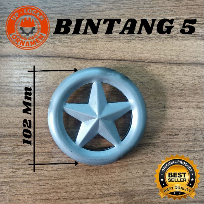 Jual Ring Bintang 5 Aksesoris Ornamen pager Tralis / Besi plat ...