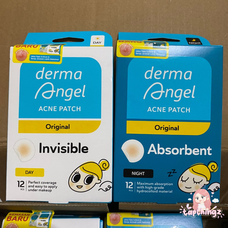 Jual Derma Angel Acne Patch Day Night 6 / 12 pcs - Stiker Jerawat ...