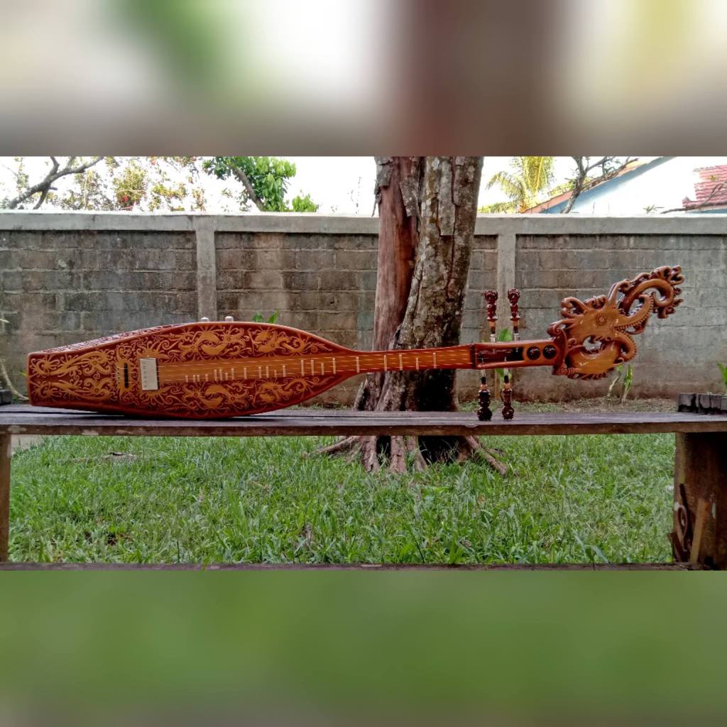 Jual sape Dayak 4 senar hybrid modern tradisional | Shopee Indonesia