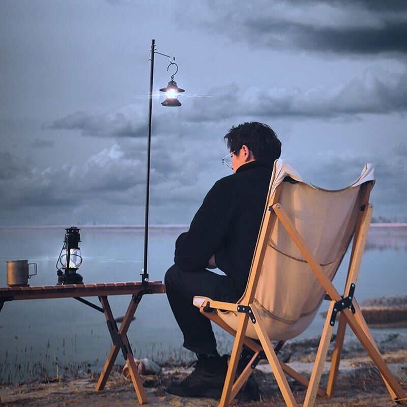 Jual TIANG LAMPU PORTABLE CAMPING OUTDOOR LIGHT POLE - KLEM MEJA ...