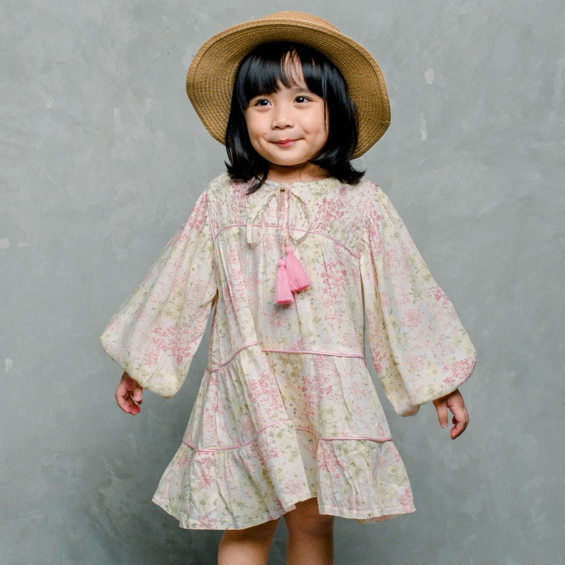 Jual (1-6 Tahun) MANDY-Dress Anak | Dress Boho Anak Perempuan | Dress ...