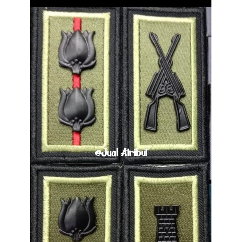 Jual Pangkat Kerah Baju PDL TNI/PDL MATRA Darat MAYOR INFANTERI logam ...