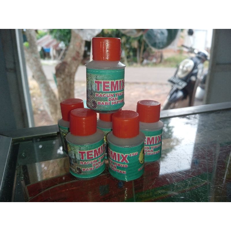 Jual Temix Timex racun Tikus dan babi cap gatot kaca kemasan 15gr Botol ...