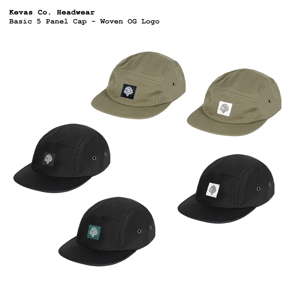 Jual Kevas Basic 5 Panel Cap - Woven OG Logo | Shopee Indonesia