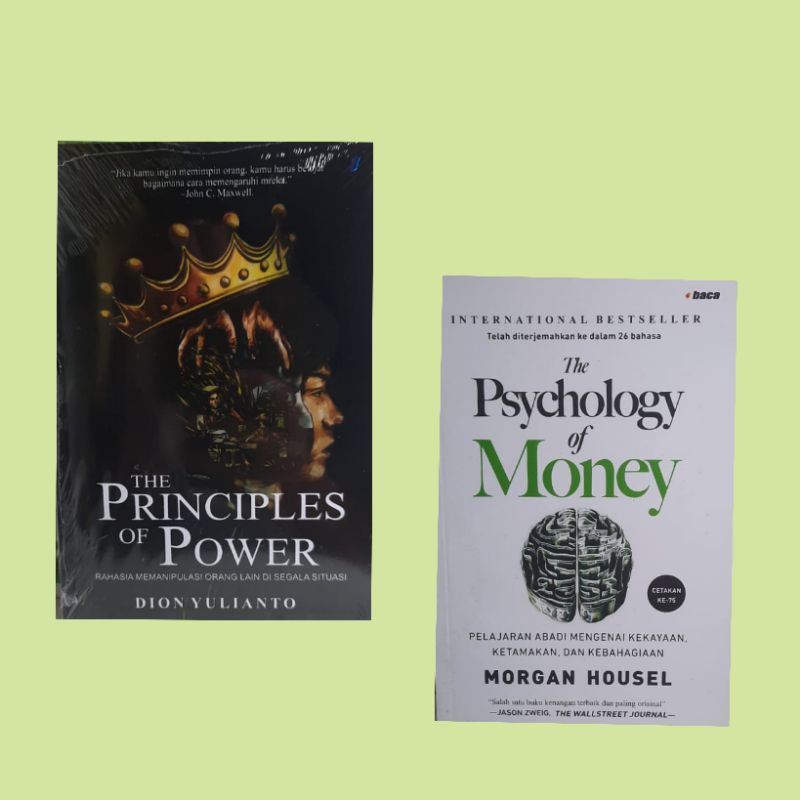 Jual PAKET 2 BUKU THE PRINCIPLES OF POWER & THE PSYCHOLOGY OF MONEY ...
