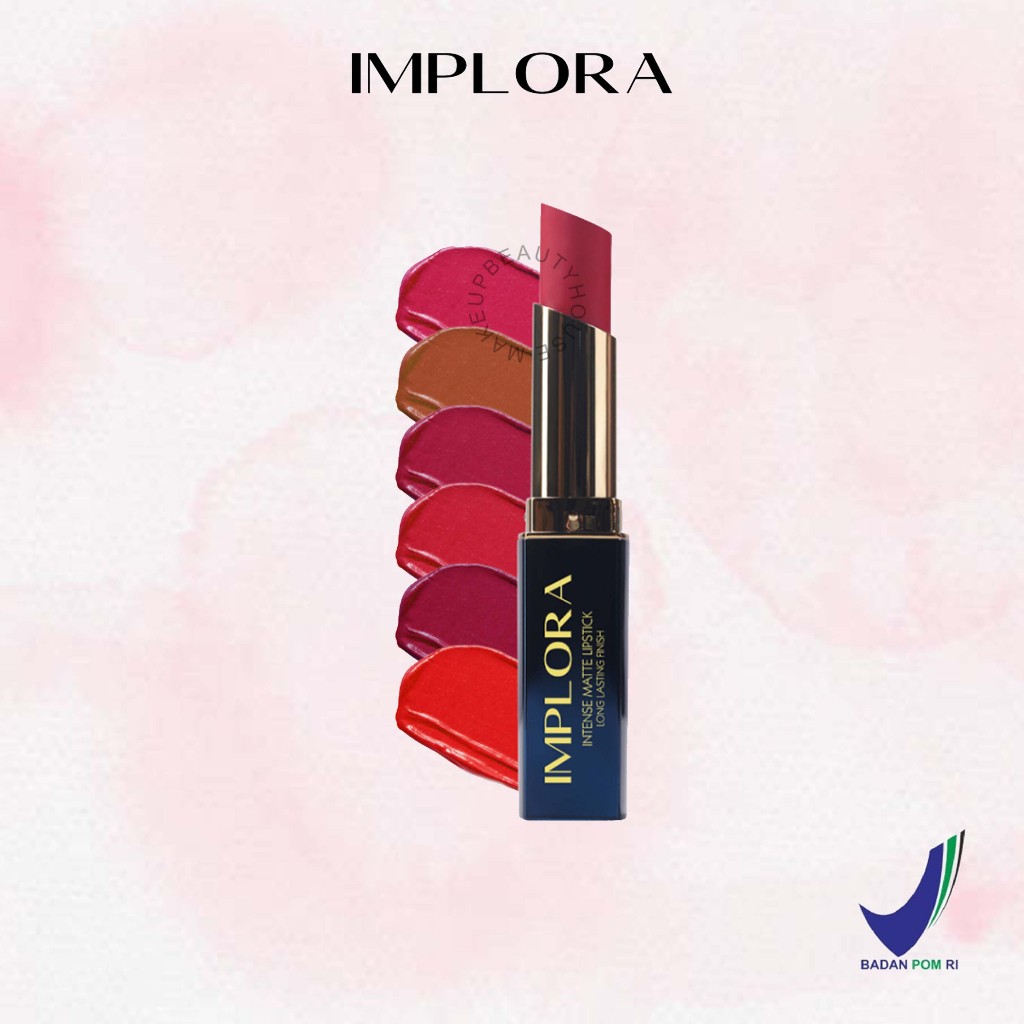 Jual IMPLORA Intense Matte Lipstick 3.5gr - Long Lasting Finish ...