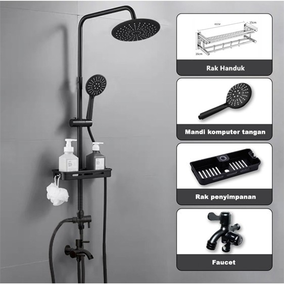 Jual SUS304 Shower Set Paket Lengkap Shower Besi Stainless Shower dan ...