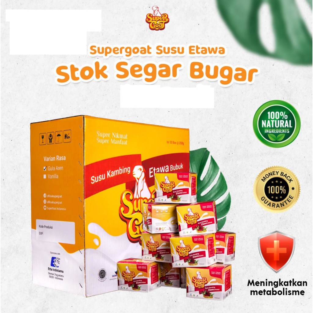 Jual Susu Kambing Etawa Super Goat Gula Aren Sachet | Shopee Indonesia