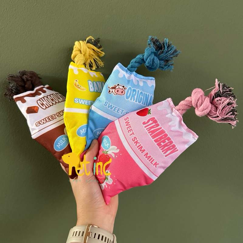 Jual Milk chewing rope squeaky toy | Shopee Indonesia