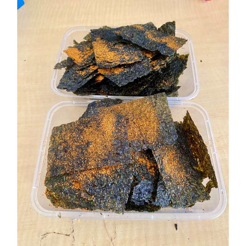 Jual NORI PREMIUM RASA PEDAS kemasan box 500ml / patahan nori / nori ...