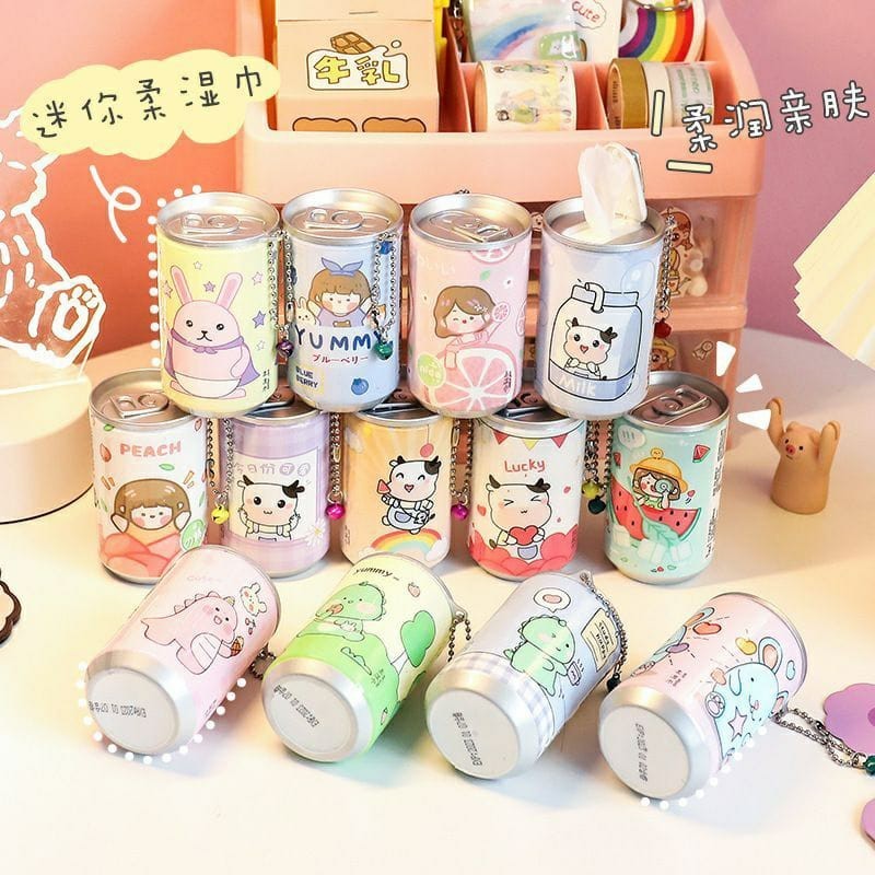 Jual Tissue Basah Kaleng Mini Traveling / Tisu Basah Gulung Isi 30 ...