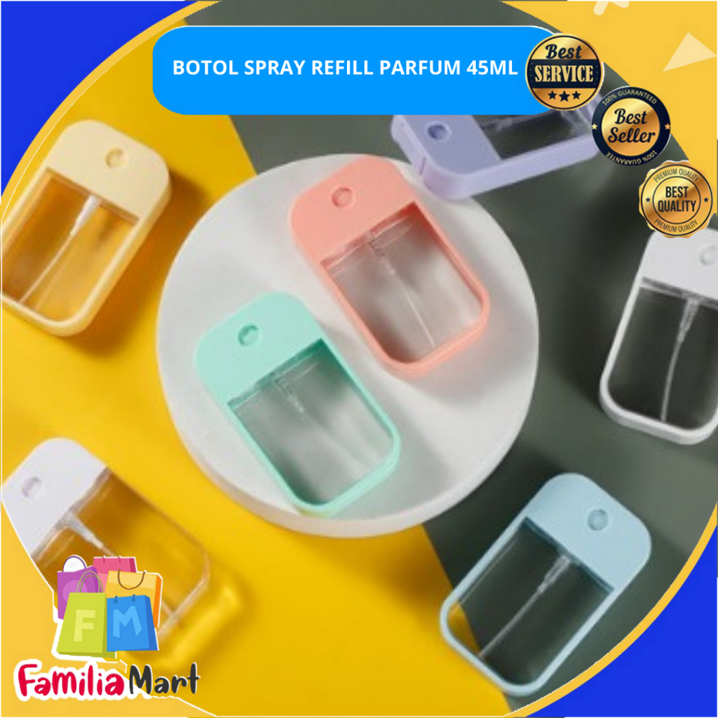 Jual BOTOL SPRAY REFILL PARFUM 45ML / WADAH BOTOL UNTUK PARFUM HAND SANITIZER | Shopee Indonesia