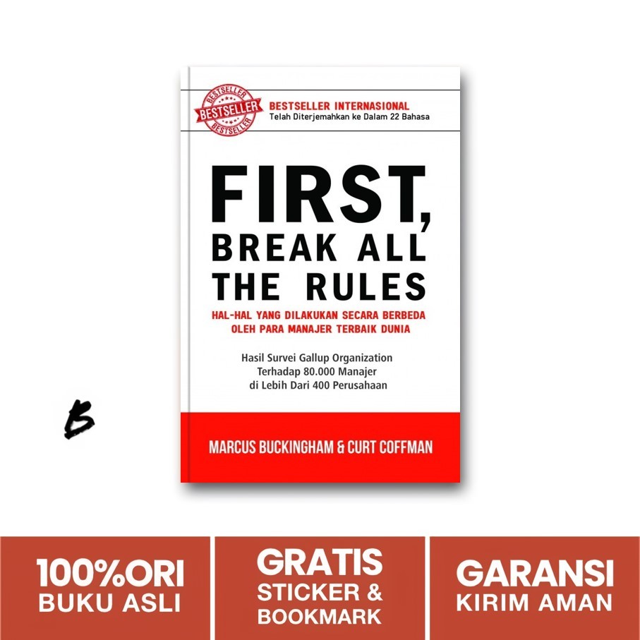 Jual Buku First Break All the Rules HC (Gemilang) | Shopee Indonesia
