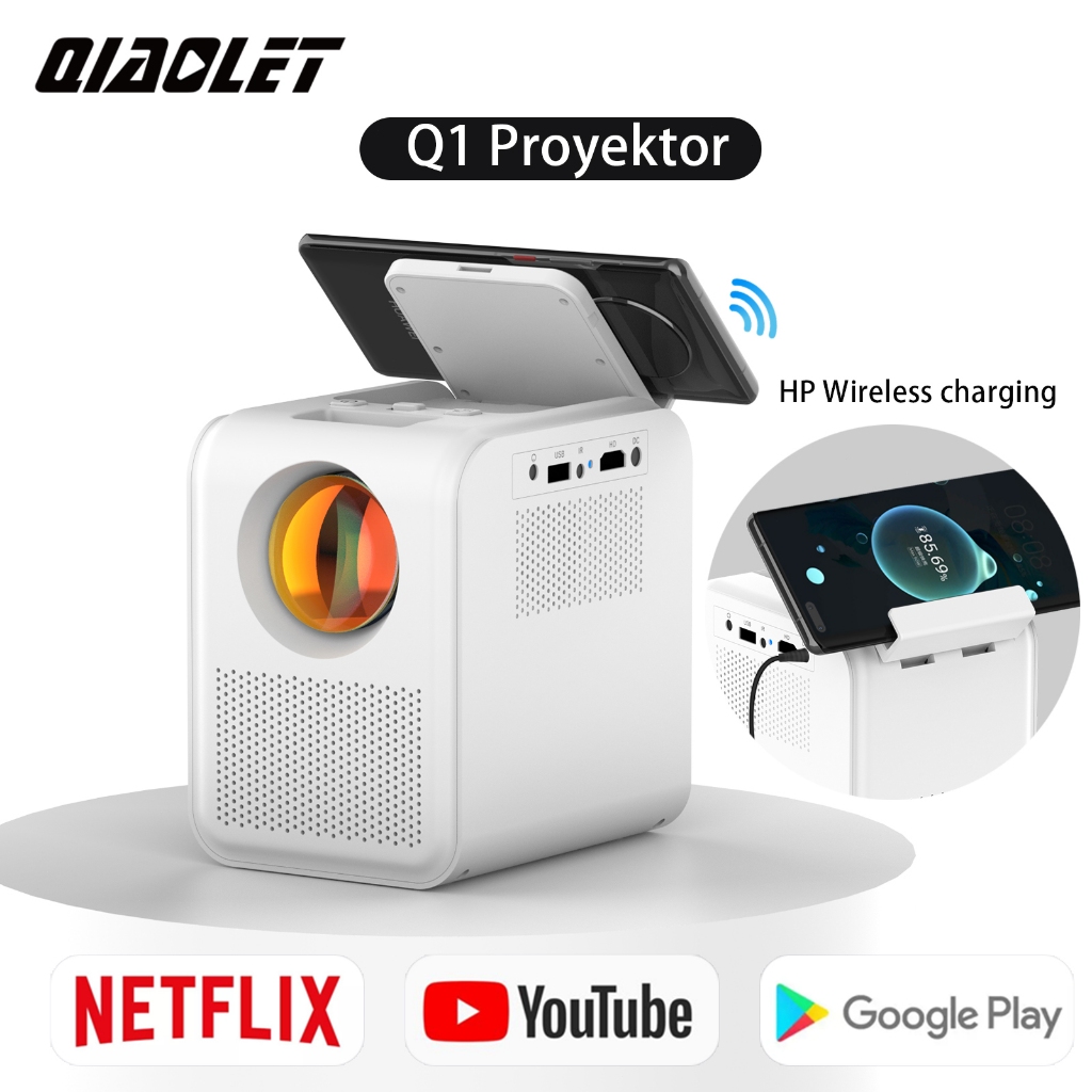 Jual QIAOLET Q1 Proyektor 10000 Lumens 4K Smart Proyektor Android ...