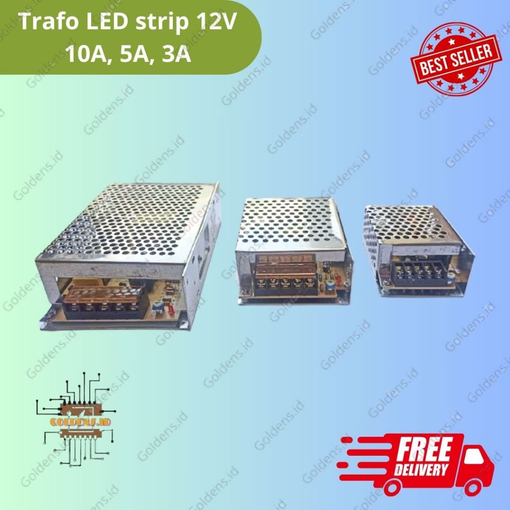 Jual TRAFO 5A / ADAPTOR LED 12V 5 AMPERE / POWER SUPPLY UNTUK LED STRIP ...