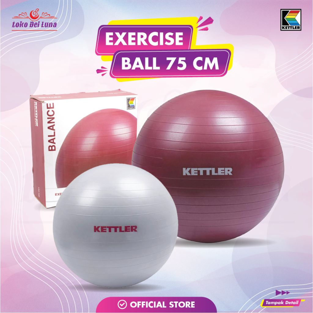Jual KETTLER Exercise Ball 75Cm Gym Ball | Shopee Indonesia