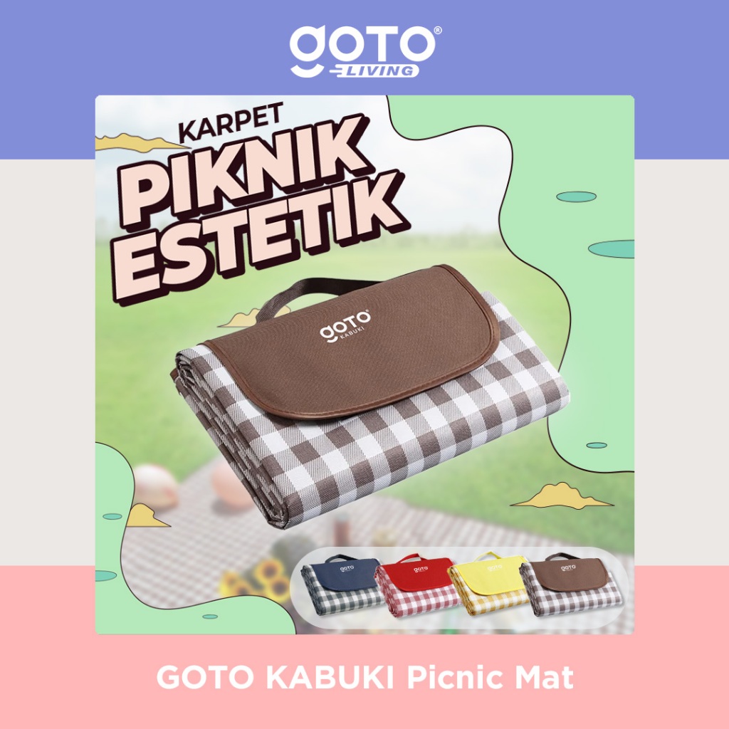 Jual Goto Kabuki Picnic Mat Tikar Lipat Karpet Piknik Tebal Waterproof ...
