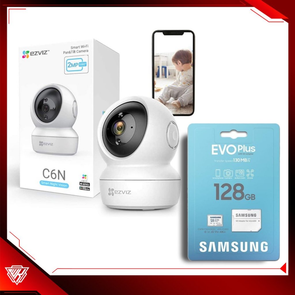 Jual Ezviz C6N 2MP Smart Wifi Pan Tilt IP Camera CCTV Indoor 1080p ...