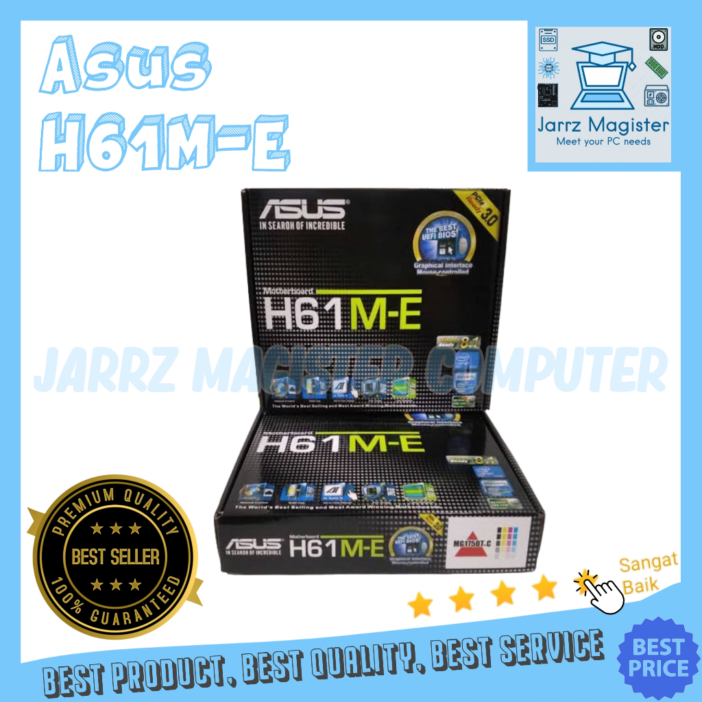Jual Motherboard Asus H61 H61M-E Intel LGA 1155 DDR3 | Mainboard Asus ...