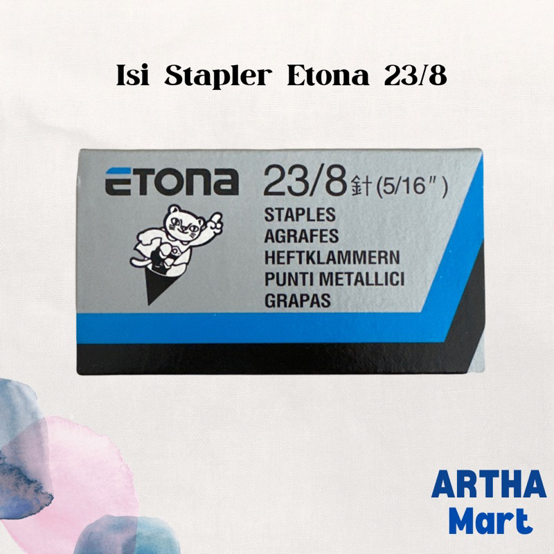 Jual ETONA - ISI STAPLES 23/8 (PACK) | Shopee Indonesia