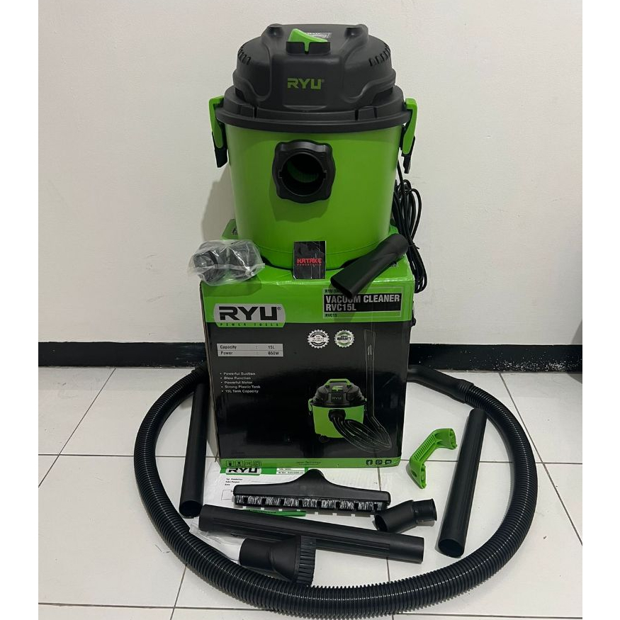 Jual Ryu Vacum Cleaner Penyedot Debu Ryu RVC 15 Liter RVC15 Vacum Basah ...