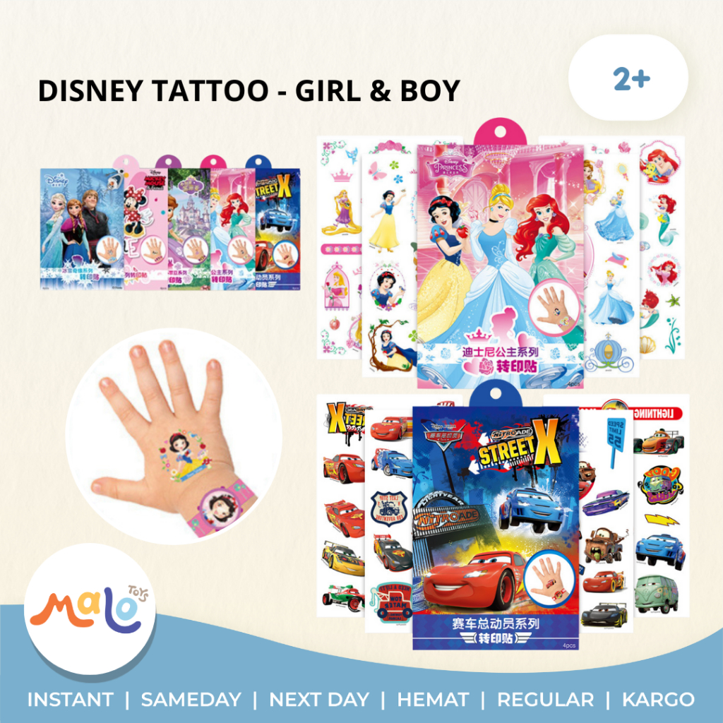 Jual MALOTOYS - Tattoo Anak Disney Anak Cewe Cowo Stickers Waterproof ...