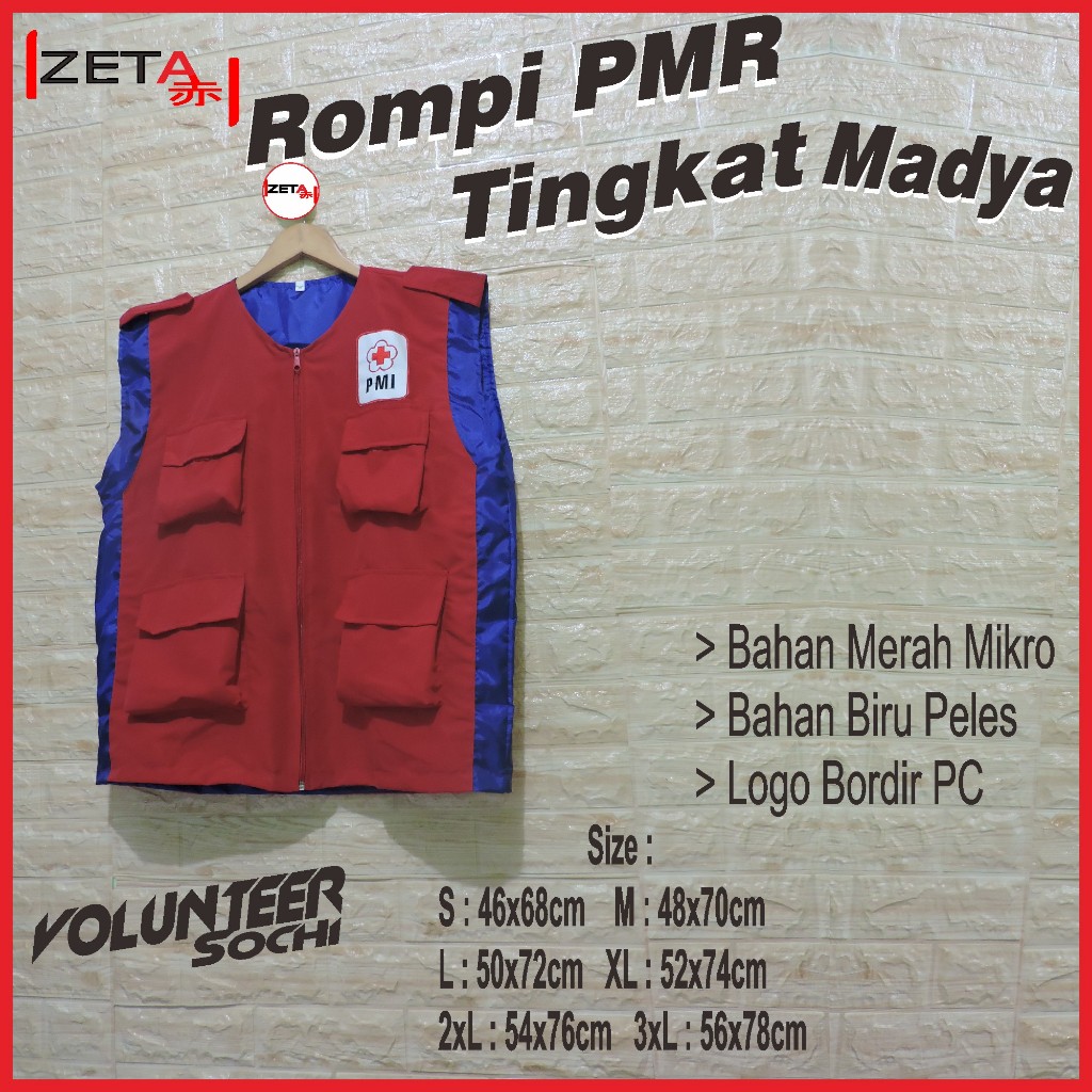 Jual Rompi PMR tingkat Madya / Tingkat SMP / Tsanawiyah | Shopee Indonesia